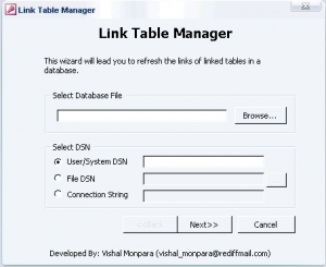 MS Access Link Table Manager - Vishal Monpara