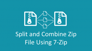 Commands for Using Standalone 7-zip to Split and Combine Zip File ...