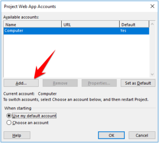 How to Add Project Web App Accounts to MS Project - Vishal Monpara