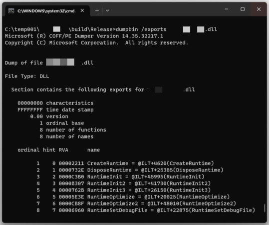 Cc Dll Two Ways To Get A List Of Exported Symbols On Windows Vishal Monpara 